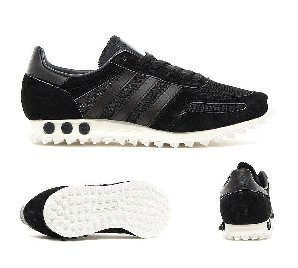 adidas Originals LA Trainer | Core Black / Dark Grey | Footasylum