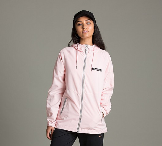 Ellesse Womens Mandarino Panel Windbreaker Jacket | Pink / Black ...