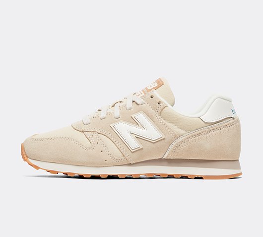 New Balance Womens ML373 Trainer | Cream / White / Brown / Cream ...
