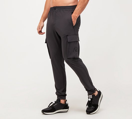 Alessandro Zavetti Bianchi Woven Cargo Pant | Asphalt | Footasylum