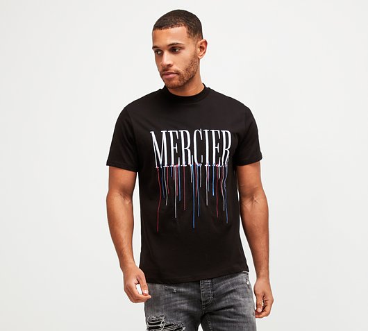 Mercier Drip T-Shirt | Black | Footasylum