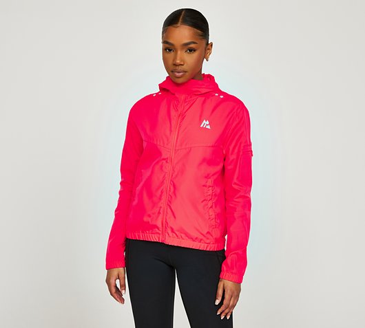 Montirex Womens Pace Crop Windbreaker | Crimson | Footasylum