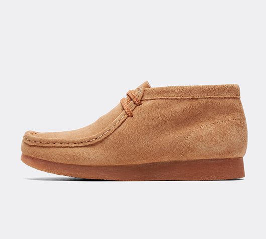 Clarks Junior Wallabee Boot | Wheat Suede | Footasylum