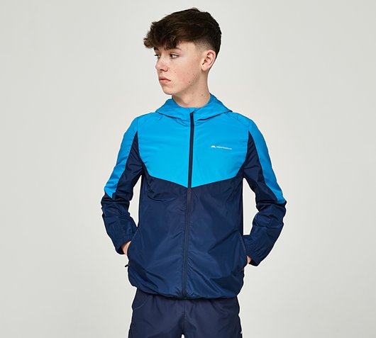 Monterrain Junior Plateau Windbreaker | Atomic Blue / Dress Blues ...