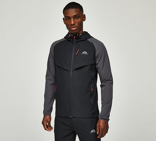 Trailberg Rapid Keyline Windbreaker Jacket | Black | Footasylum