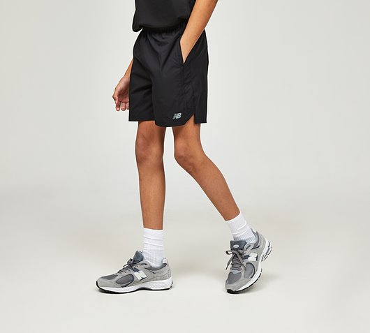 New Balance Junior Athletics Poly Short | Black | Footasylum