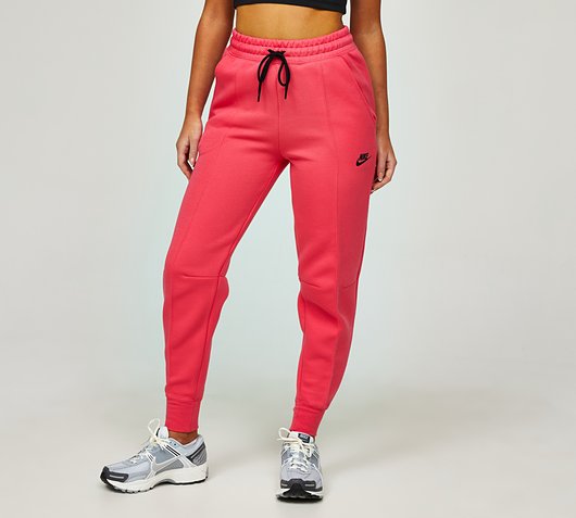 Nike Womens Tech Fleece Mid Rise Pant Aster Pink Black Footasylum