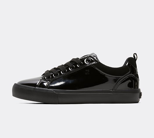 Métissier Junior Monza Patent Trainer | Black | Footasylum