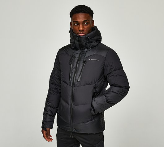 Monterrain Mountaineer Heavy Down Puffer Jacket | Jet Black | Footasylum