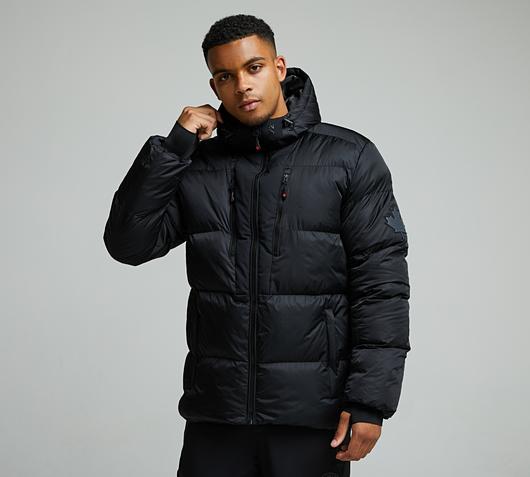 Zavetti Canada Novallini Puffer Jacket | Jet Black | Footasylum