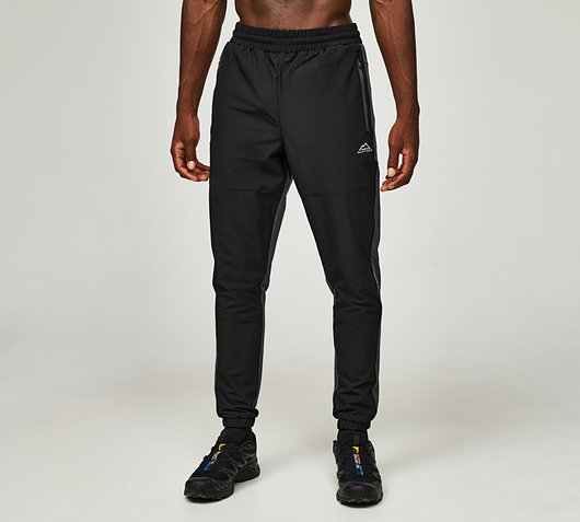 Alpyrex Delta Running Pant | Black / Asphalt | Footasylum