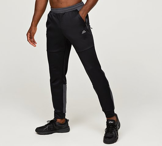 Alpyrex Proflux Poly Fleece Jogger | Jet Black / Asphalt | Footasylum