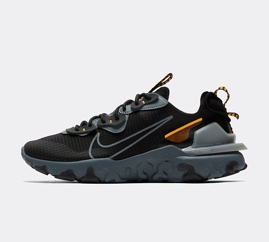 Nike React Vision SC Trainer | Black / Cool Grey / Laser Orange ...