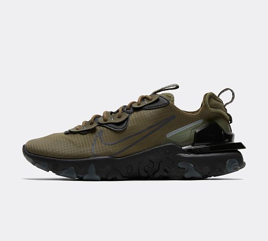 Nike React Vision HP Trainer | Med Olive / Black / Cool Grey | Footasylum