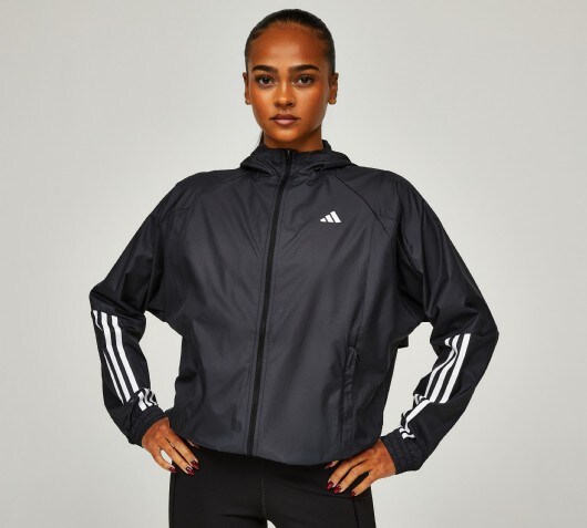 adidas Originals Womens Hyperglam Windbreaker | Black / White | Footasylum