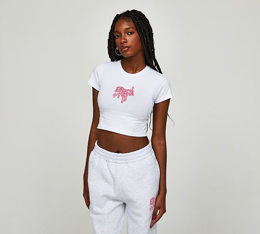 Forena Womens Forever Yours Baby T-Shirt | Optic White | Footasylum