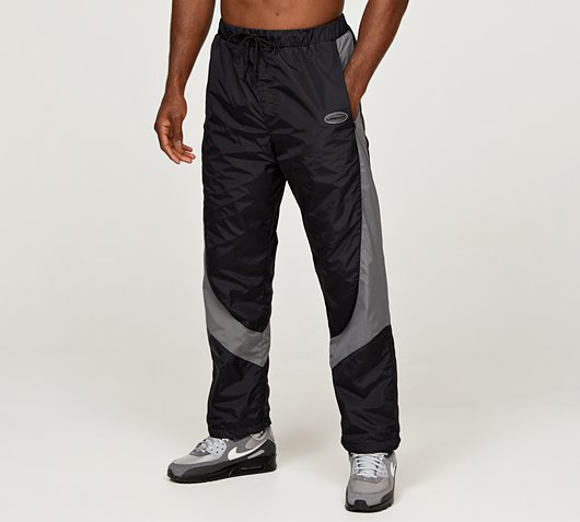 Lorenzo Zone Panel Woven Track Pant | Black | Footasylum
