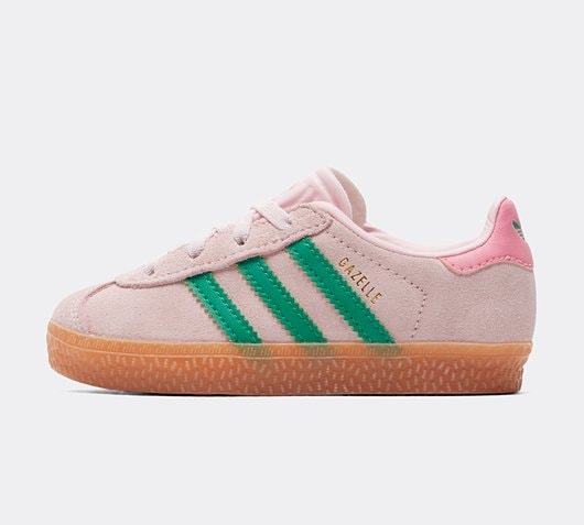 adidas Originals Nursery Gazelle Trainer | Clear Pink / Court Green ...