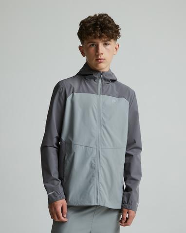 Montirex Junior Trek Tech Jacket | Cement Grey / Platinum Grey | Footasylum