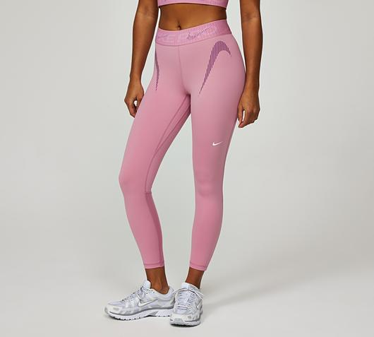 Nike Womens Dri-FIT Medium-Rise 7/8 Legging | Elemental Pink / Bold ...