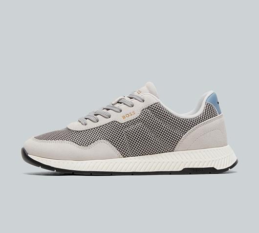 BOSS Titanium Run Trainer | Open Grey | Footasylum