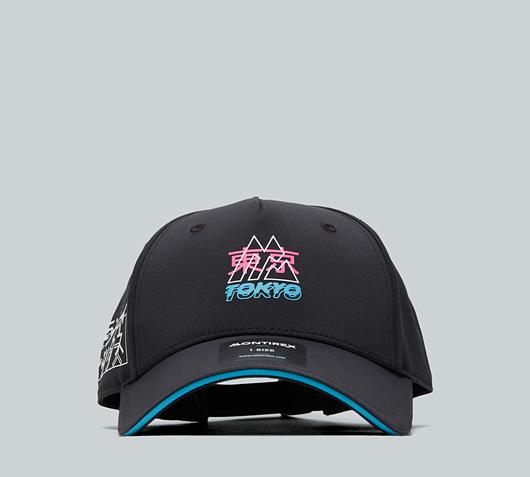 Montirex MTX Run City Tokyo Cap | Black / Pink / Blue | Footasylum