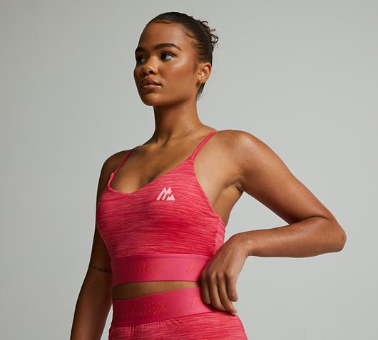 Montirex Womens Icon Lite Bra Top | Strawberry Soda / Persian Pink ...