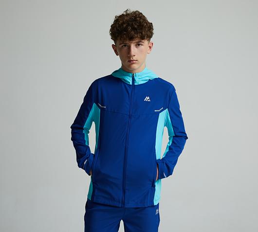 Montirex Junior Vortex Jacket | Marine Blue / Neon Sky | Footasylum