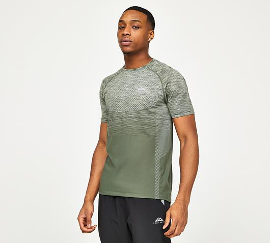 Trailberg Apex Seamless T-Shirt | Thyme / Agave Green / Belgian Block ...
