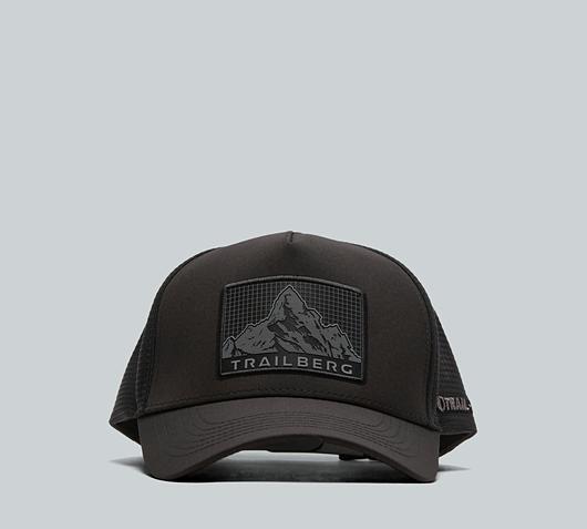 Trailberg Stonemount Trucker Cap | Black / Grey | Footasylum