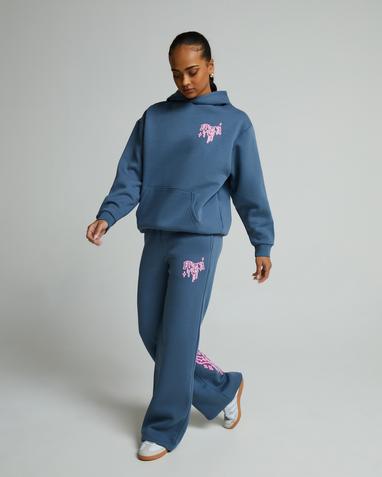 Forena Womens Forever Yours Overhead Hoodie | China Blue / Pink ...