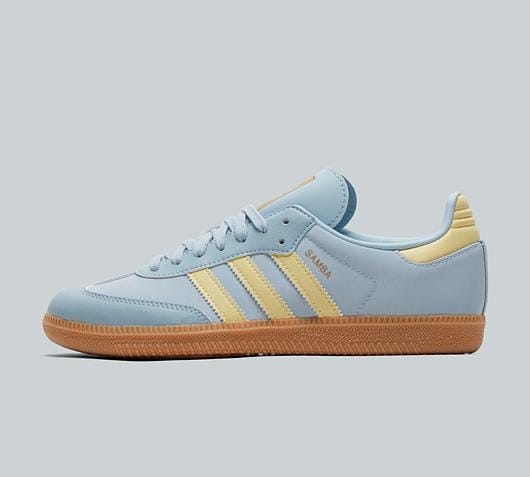 adidas Originals Junior Samba OG Trainer | Wonder Blue / Powder Yellow ...