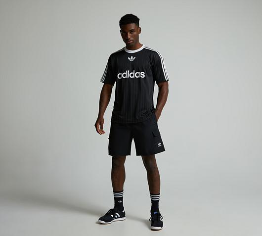 adidas Originals Essential Woven Cargo Short | Black | Footasylum