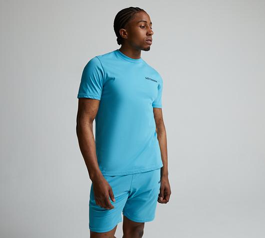 Métissier Ennio T-Shirt and Short Set | Glacial Blue | Footasylum
