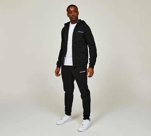 Métissier Rayne Full Zip Hooded Tracksuit | Jet Black | Footasylum