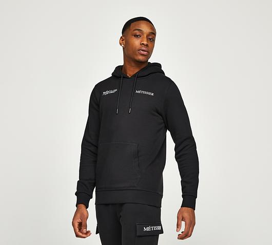 Métissier Lazare 2.0 Overhead Hoodie | Jet Black | Footasylum