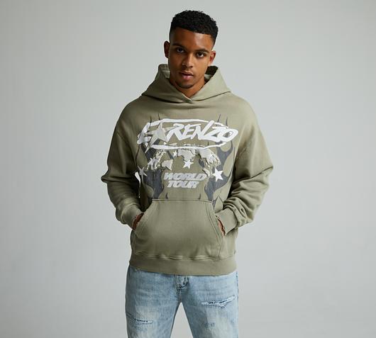 Lorenzo World Tour Overhead Hoodie | Brown | Footasylum