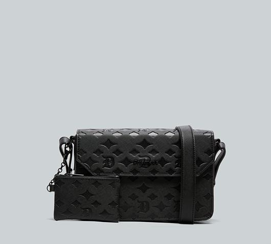 Dripmade Nemesis Messenger Bag | Jet Black | Footasylum