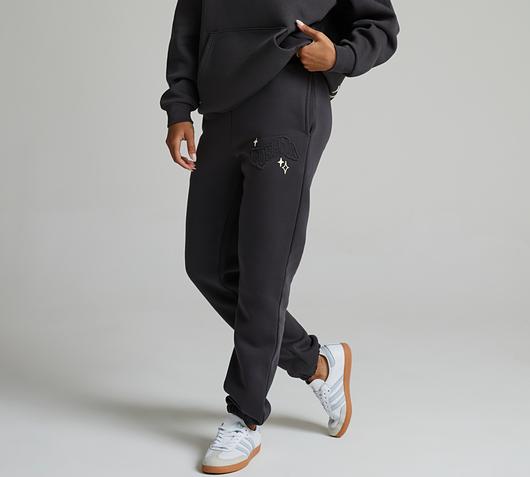 Forena Womens More Soul Cuffed Jogger | Asphalt / Almond Oil | Footasylum