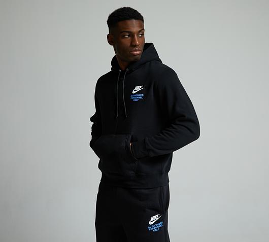 Nike SU25 Authorized Personnel Overhead Hoodie | Black / White | Footasylum
