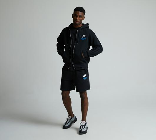 Nike SU25 Authorized Personnel Fleece Short | Black / White | Footasylum