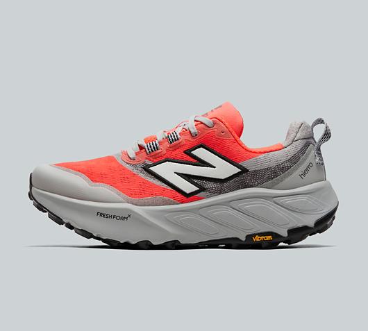 New Balance Fresh Foam X Hierro V9 Trainer | Stone / Red | Footasylum