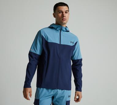 Under Armour UA Tech Utility Woven Jacket | Washed Navy / Blue Smoke ...