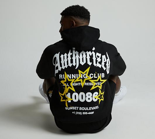 Authorized Arc Club Overhead Hoodie | Jet Black / Yellow | Footasylum