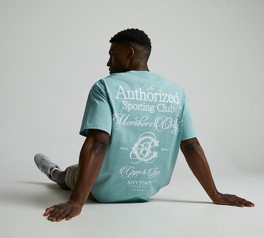 Authorized Members Club T-Shirt | Aquifer / White | Footasylum