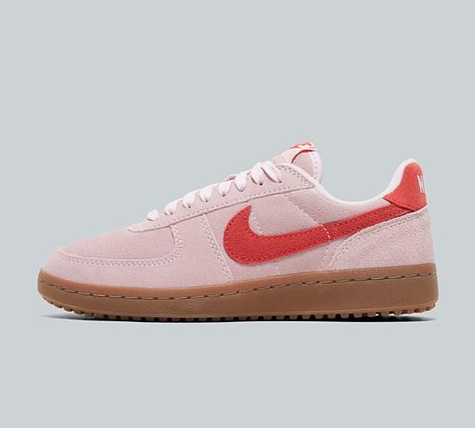 Nike Womens Field General Trainer | Pink Foam / Crimson / Gum | Footasylum