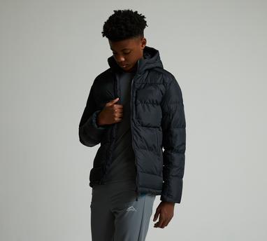Alpyrex Junior Atlox Puffer Jacket | Jet Black | Footasylum