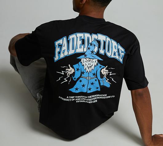 Faded Store Wizard T-Shirt | Black | Footasylum