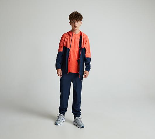 Alpyrex Junior Ontera Windrunner | Dress Blues / Hot Coral | Footasylum