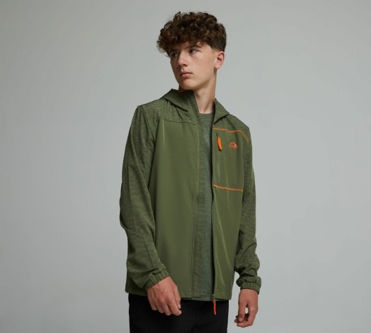 Alpyrex Junior Allure Woven Full Zip Hoodie | Four Leaf Clover | Footasylum